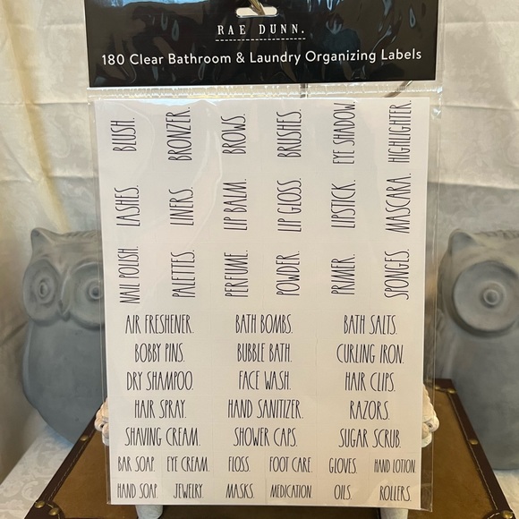 Rae Dunn | Storage & Organization | Rae Dunn Clear Bathroom Laundry ...